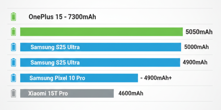 Flagship Phone Battery Life: Real-World Comparison (2025 ...