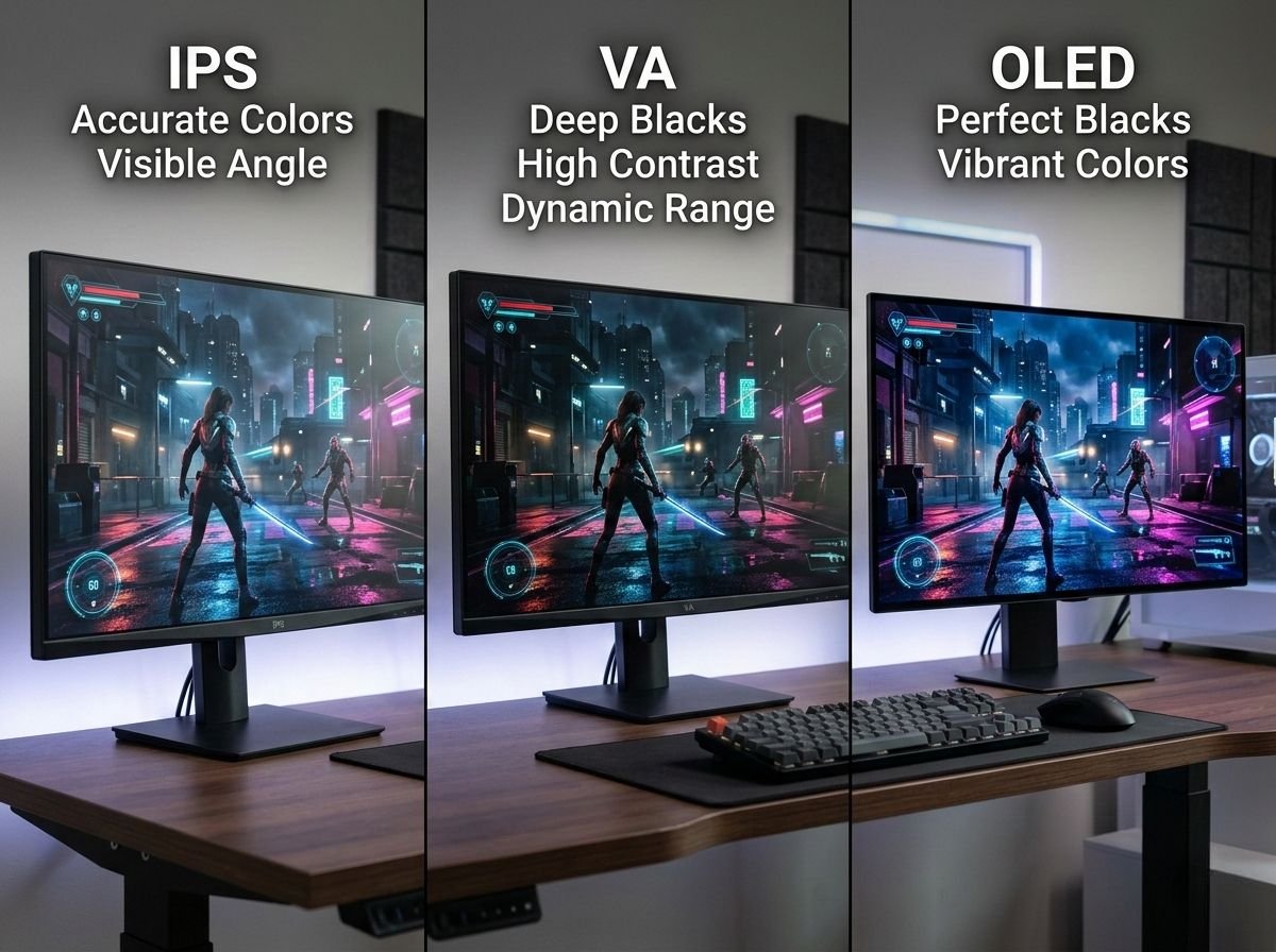 Display Technology Compared: IPS vs VA vs OLED for Work, Gaming & Media ...